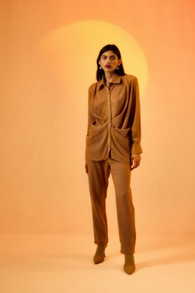 echo woolen cocoa top + pant set – WAREHOUSE