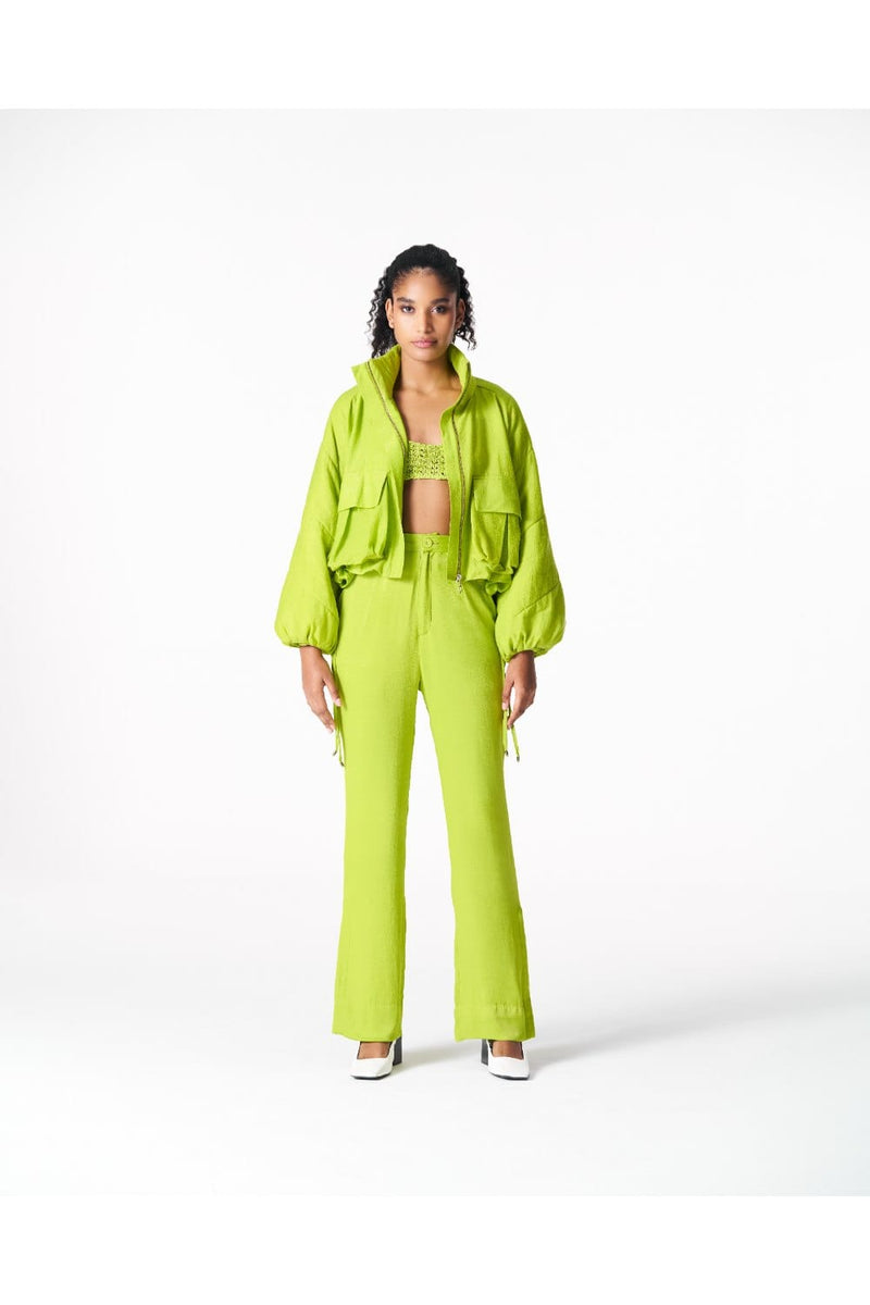 CHARTREUSE PUFFER JACKET – WAREHOUSE